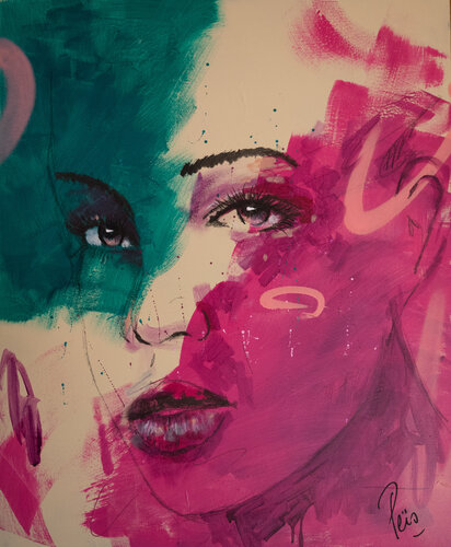 AYanA by Peïo (2026) : Painting Acrylic, Pastel on Canvas - Singulart