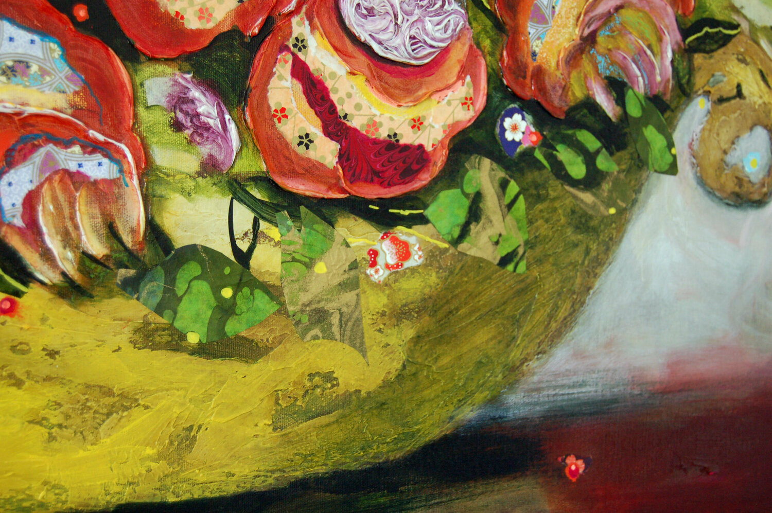 Grenade by Dominique Desmeules (2016) : Painting Acrylic, Collage on ...