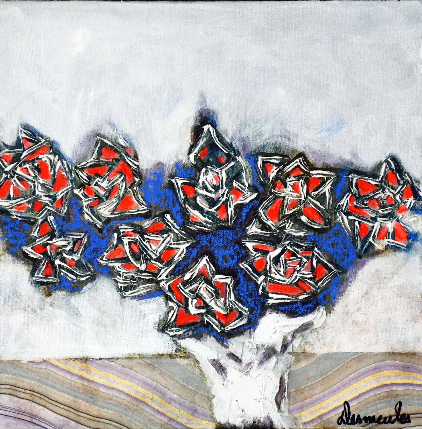 Rose des sables by Dominique Desmeules (2024) : Painting Acrylic ...