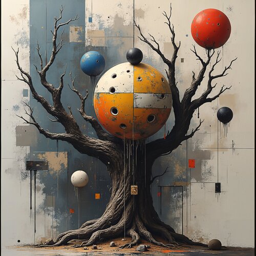 Primordial Spheres by Dan Obana (2025) : Print Monotype, Giclée print ...