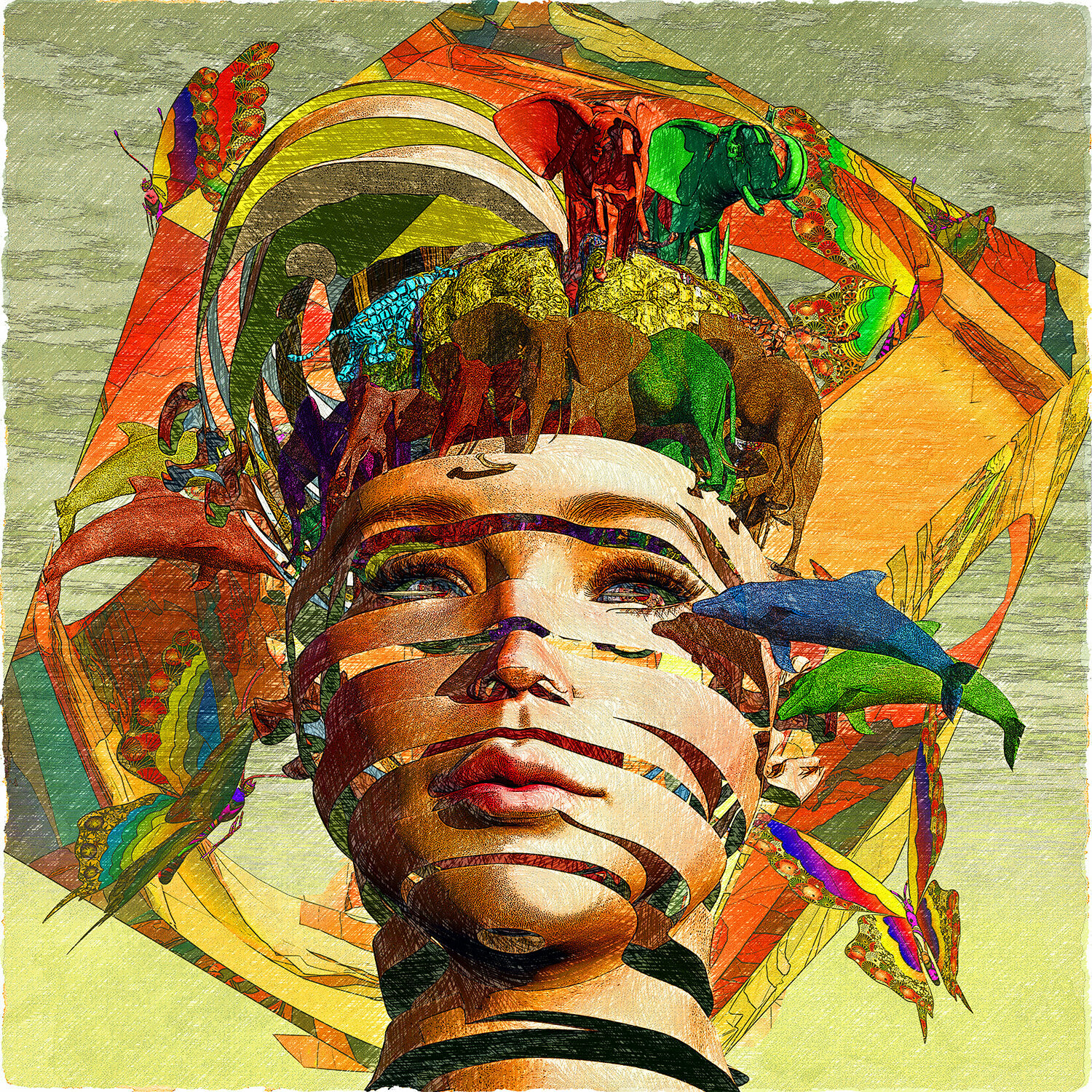 Creative Self Portrait Painting Ideas