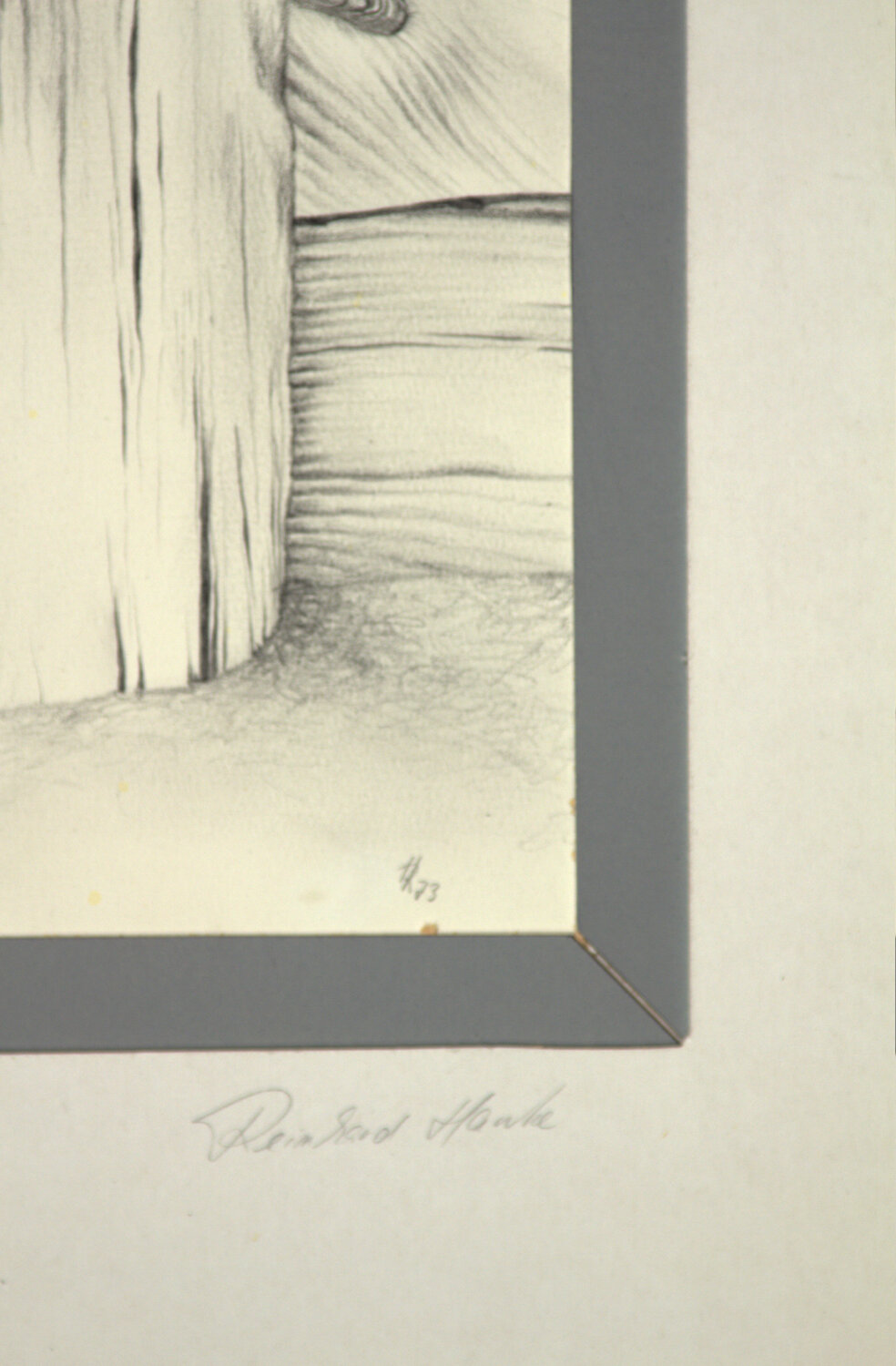1973_Hoffnung by Reinhard Hanke (1973) : Drawing Pencil on Cardboard ...