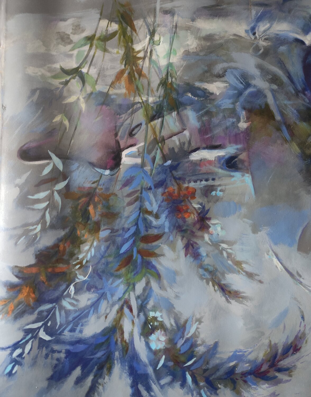 Neckar von Esther Miranda (2019): Malerei Öl auf Leinwand - Singulart