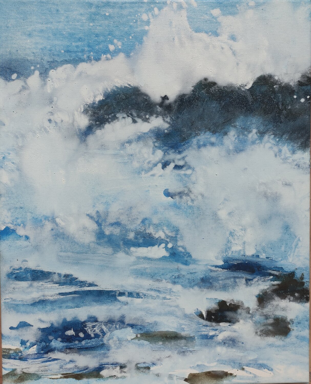 Espuma by Esther Miranda (2022) : Painting Pigments on Canvas - Singulart