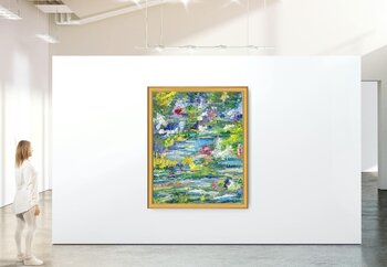 Victoria's Garden de Nicole Caron (2022) : Peinture Huile, Crayon sur ...