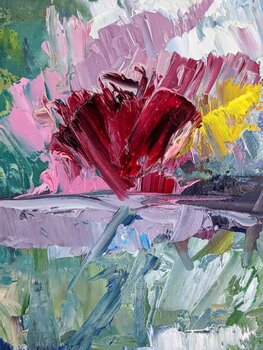 Victoria's Garden de Nicole Caron (2022) : Peinture Huile, Crayon sur ...