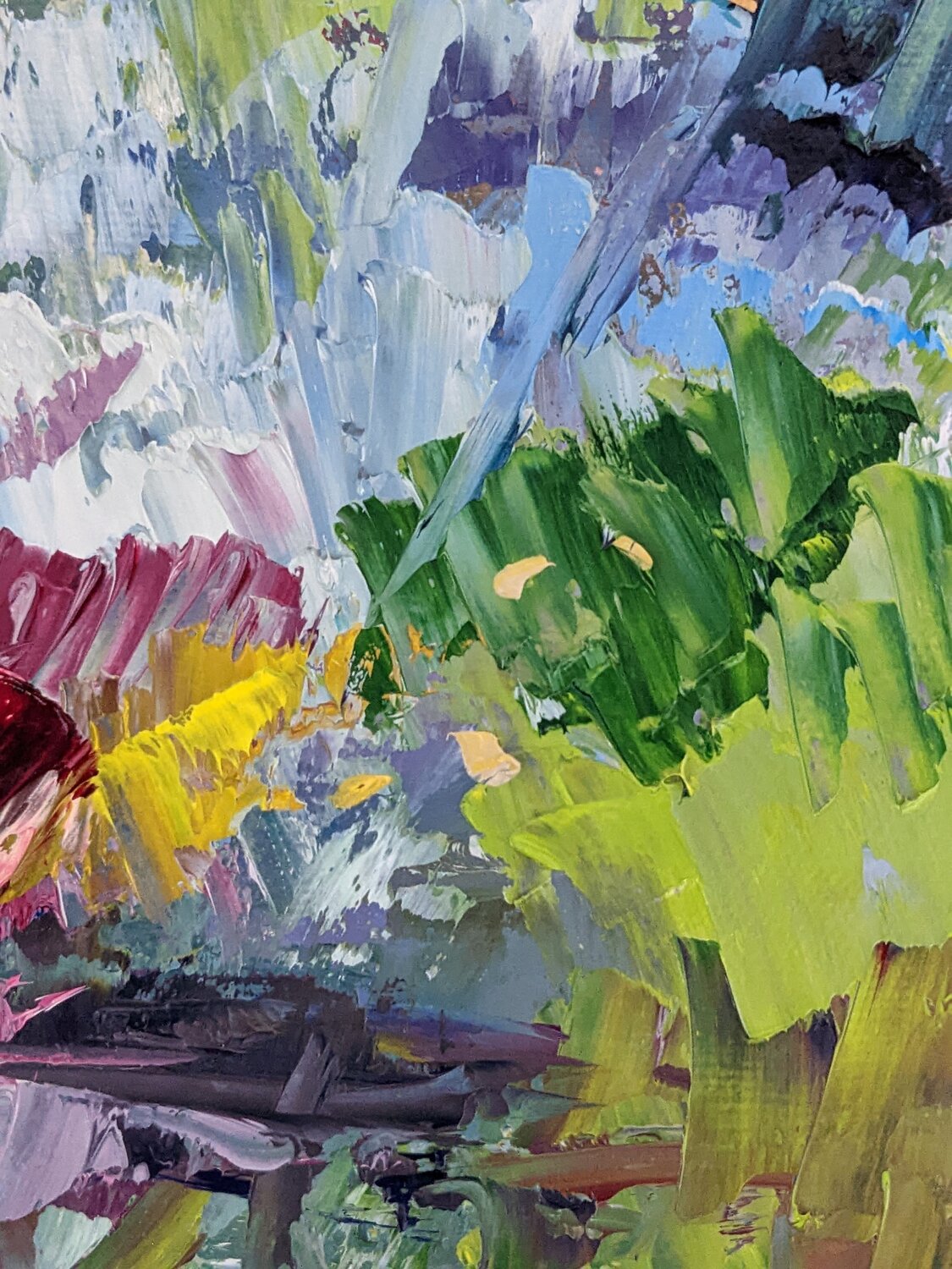 Victoria's Garden de Nicole Caron (2022) : Peinture Huile, Crayon sur ...