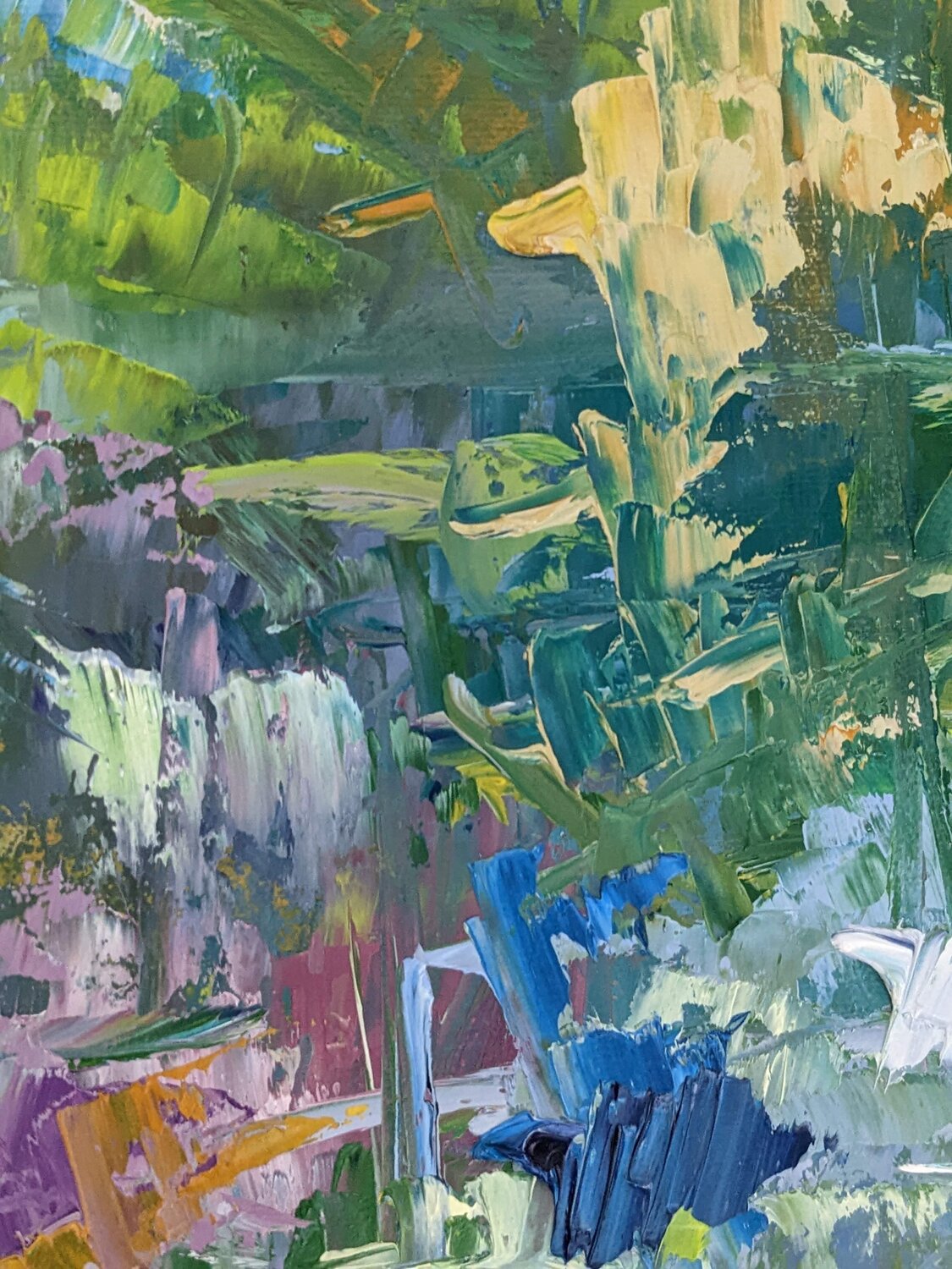 Victoria's Garden de Nicole Caron (2022) : Peinture Huile, Crayon sur ...