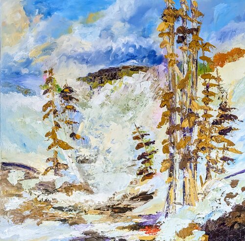 Victoria's Garden de Nicole Caron (2022) : Peinture Huile, Crayon sur ...