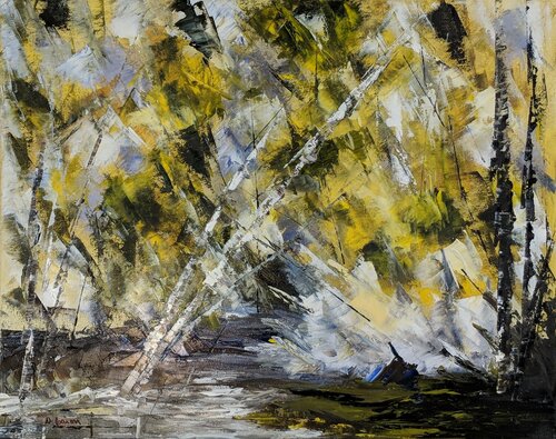 Victoria's Garden de Nicole Caron (2022) : Peinture Huile, Crayon sur ...