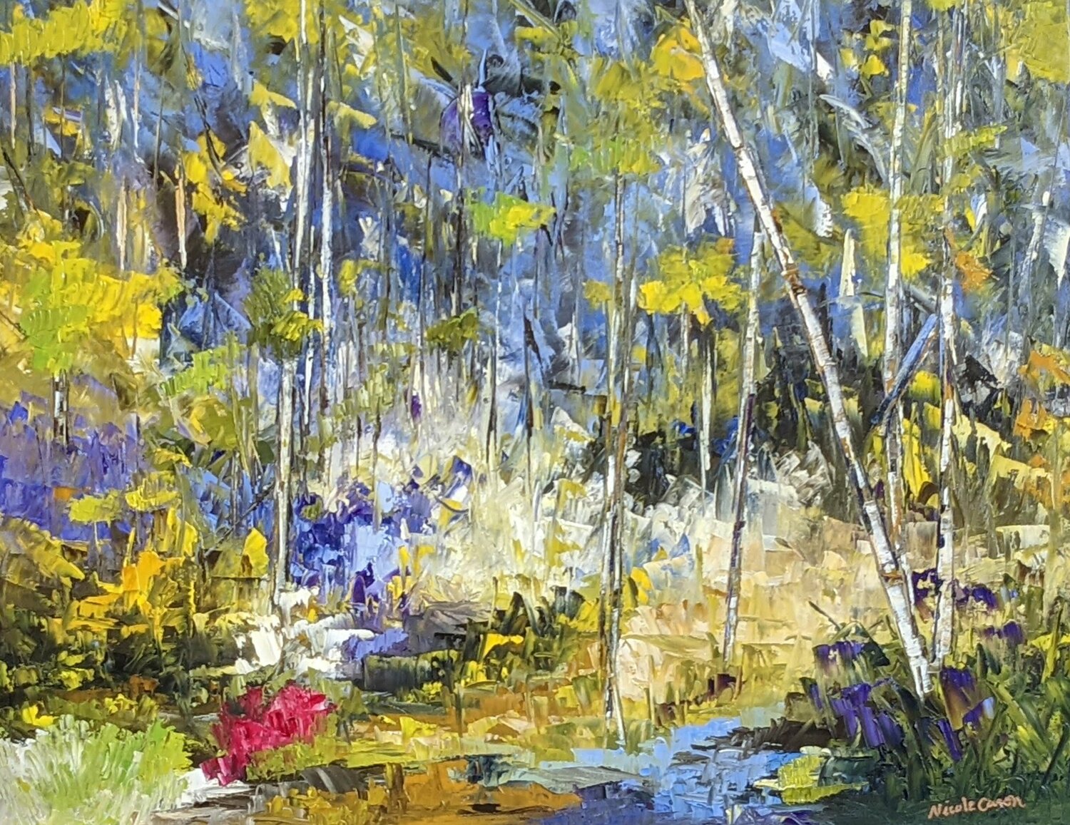 Poétique boréale by Nicole Caron (2022) : Painting Oil on Linen - Singulart