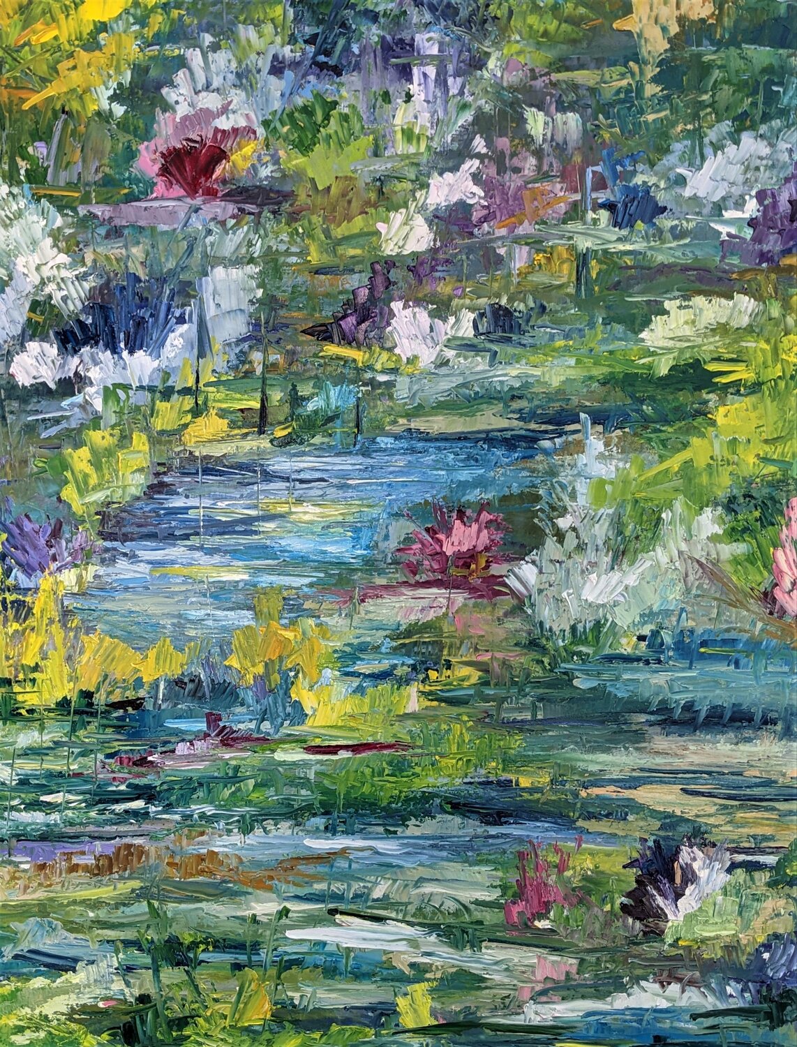Victoria's Garden de Nicole Caron (2022) : Peinture Huile, Crayon sur ...