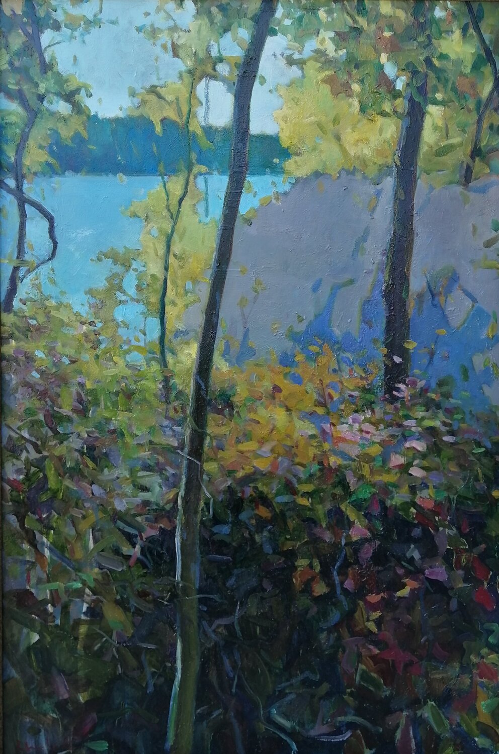 Track and Tower by Charles Choi (2022) : Painting Oil on Canvas - Singulart