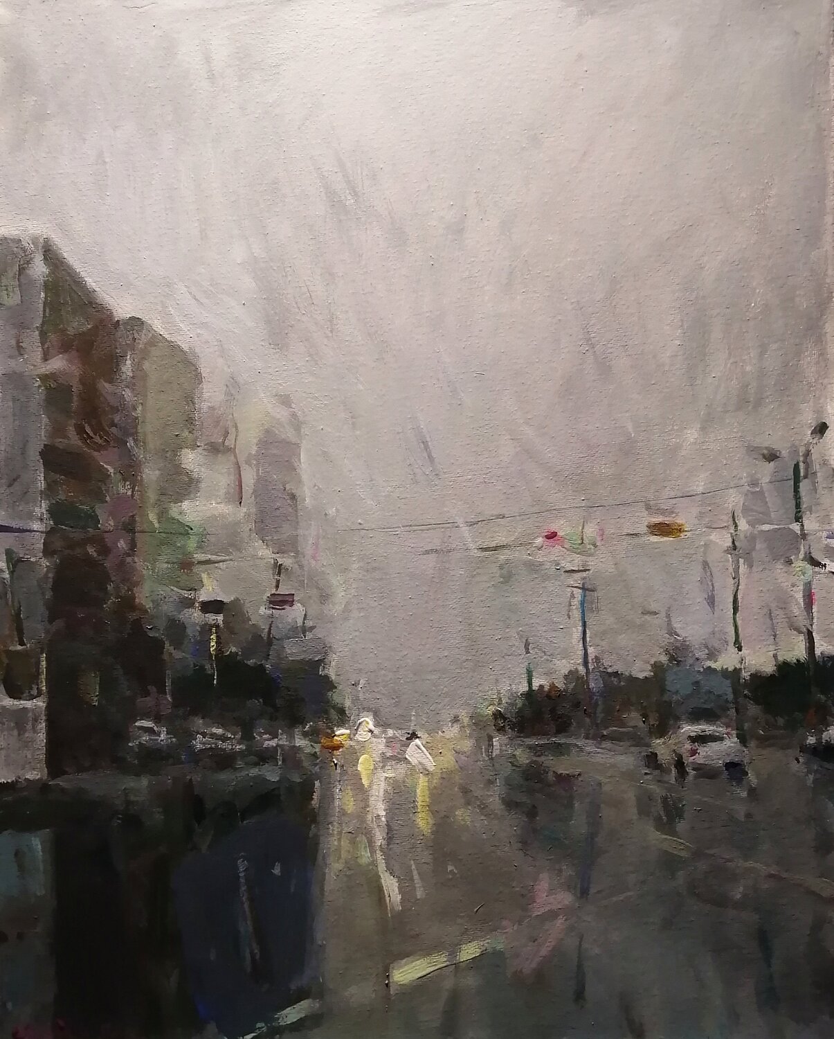 Rain Series 9 by Charles Choi (2023) : Painting Acrylic on Canvas ...