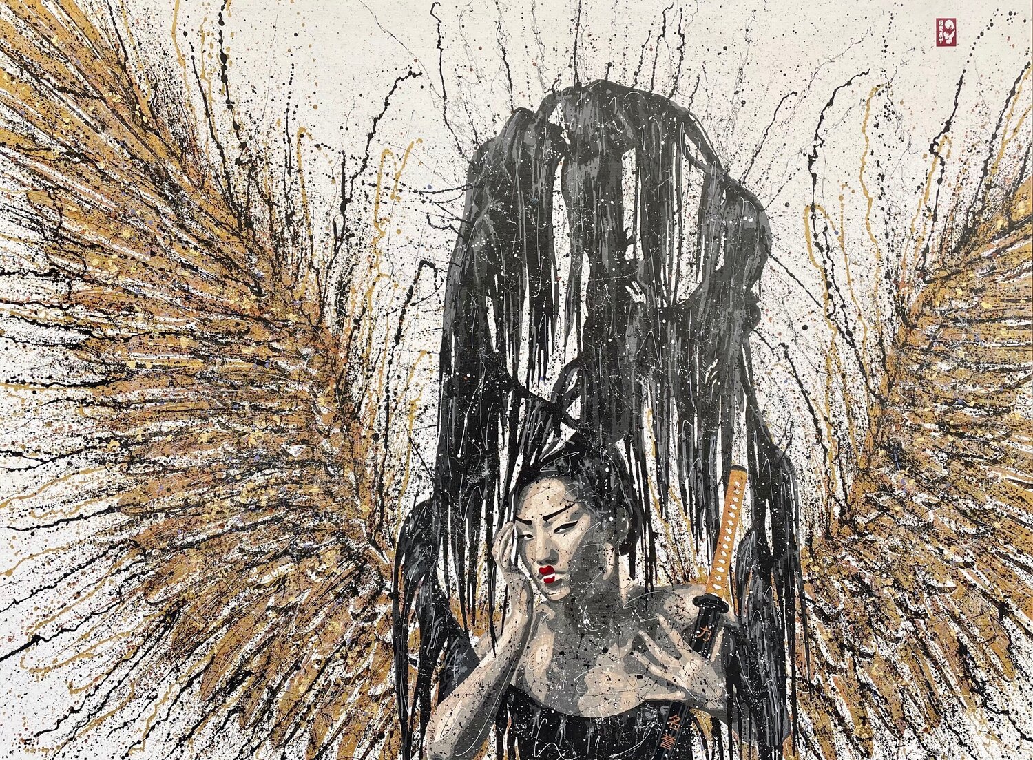 Onna-Bugeisha by Brat (2023) : Painting Other materials - Singulart