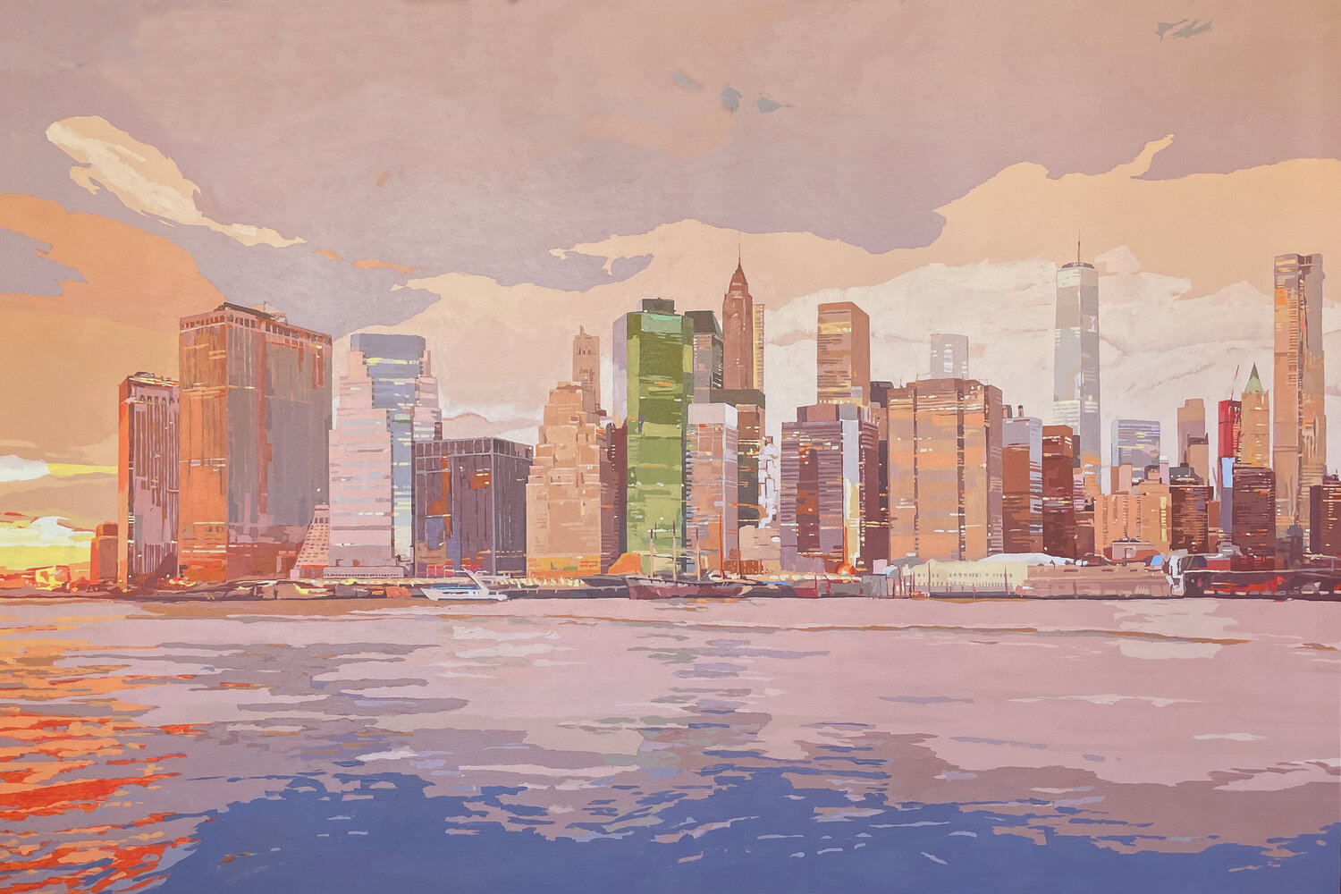 NEW YORK VI by Javier Aoiz Orduna (2021) : Painting Acrylic on Canvas ...