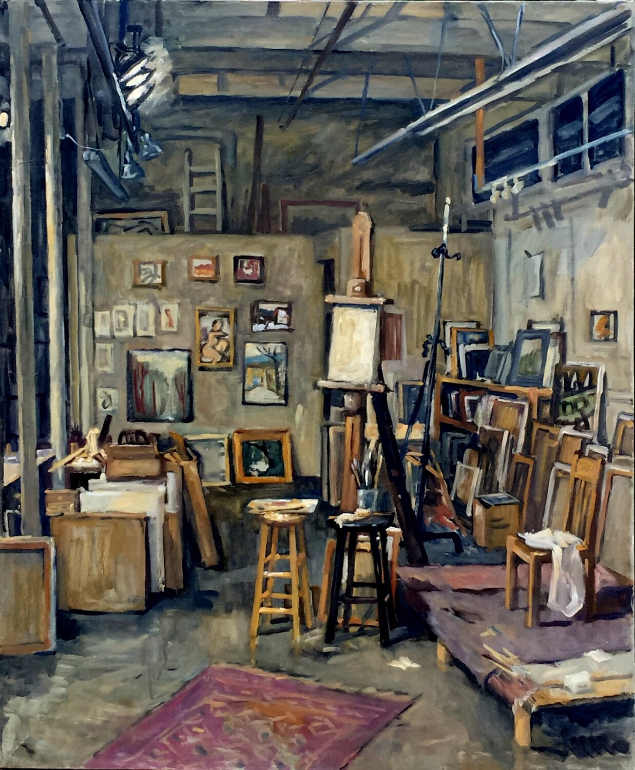 Night Studio Scene by Thor Wickstrom (2018) : Painting Oil on Linen ...