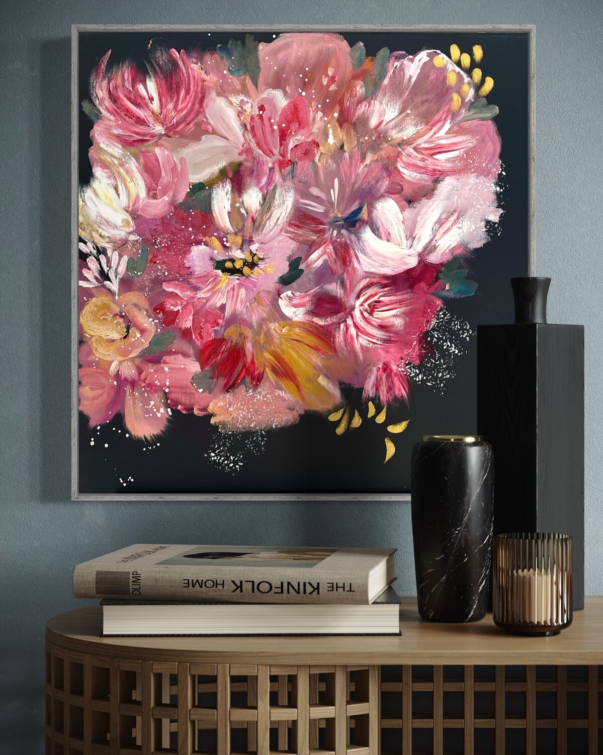 Blossom's Dance von Maria Tureanu Dermengiu (2025): Malerei Öl auf ...