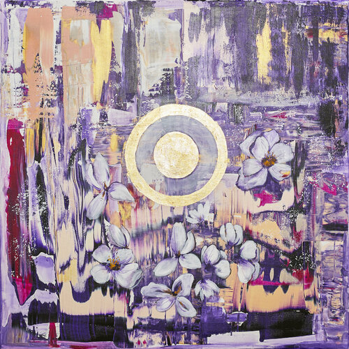 Universe of Petals de Maria Tureanu Dermengiu (2025): Pintura Acrílico ...