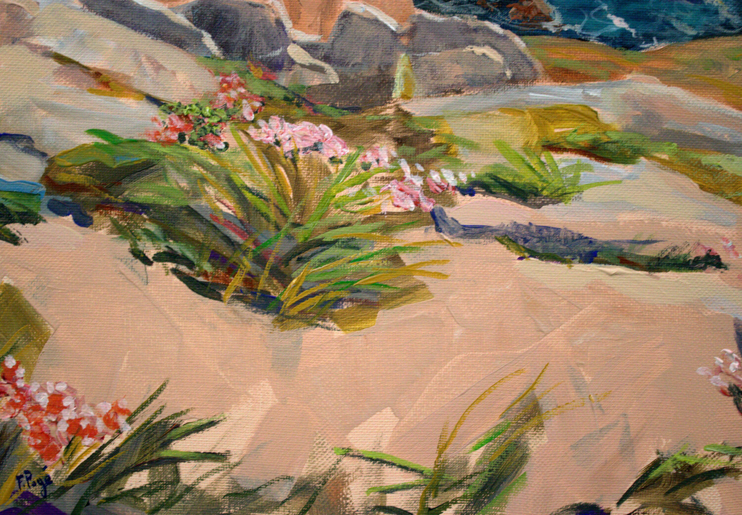 Émotif le motif, et les rocs qui fractionnent l'étendue comme des ...