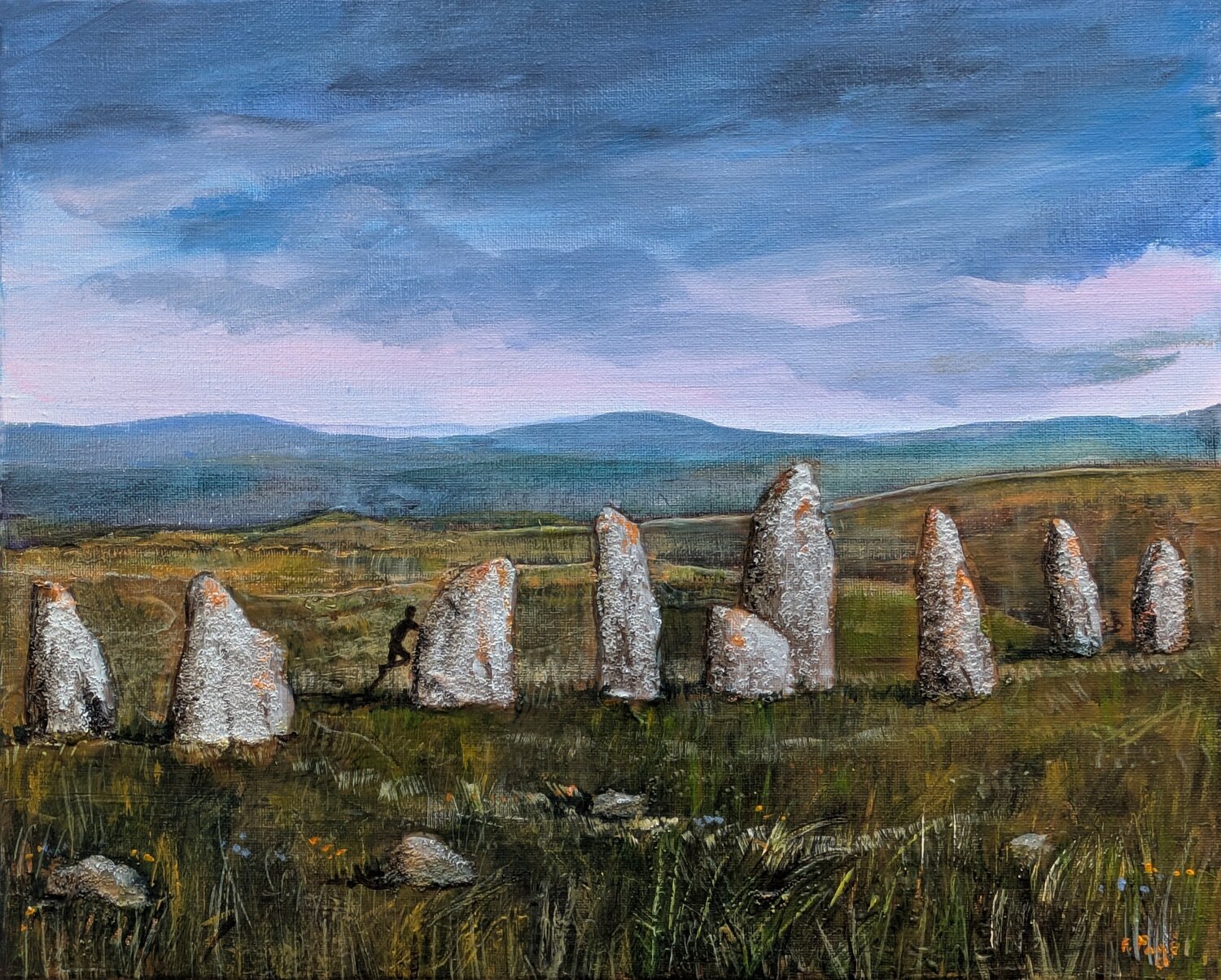 A ne plus savoir pourquoi ils se tenaient encore debout, contre ce vent venu des lointains ...