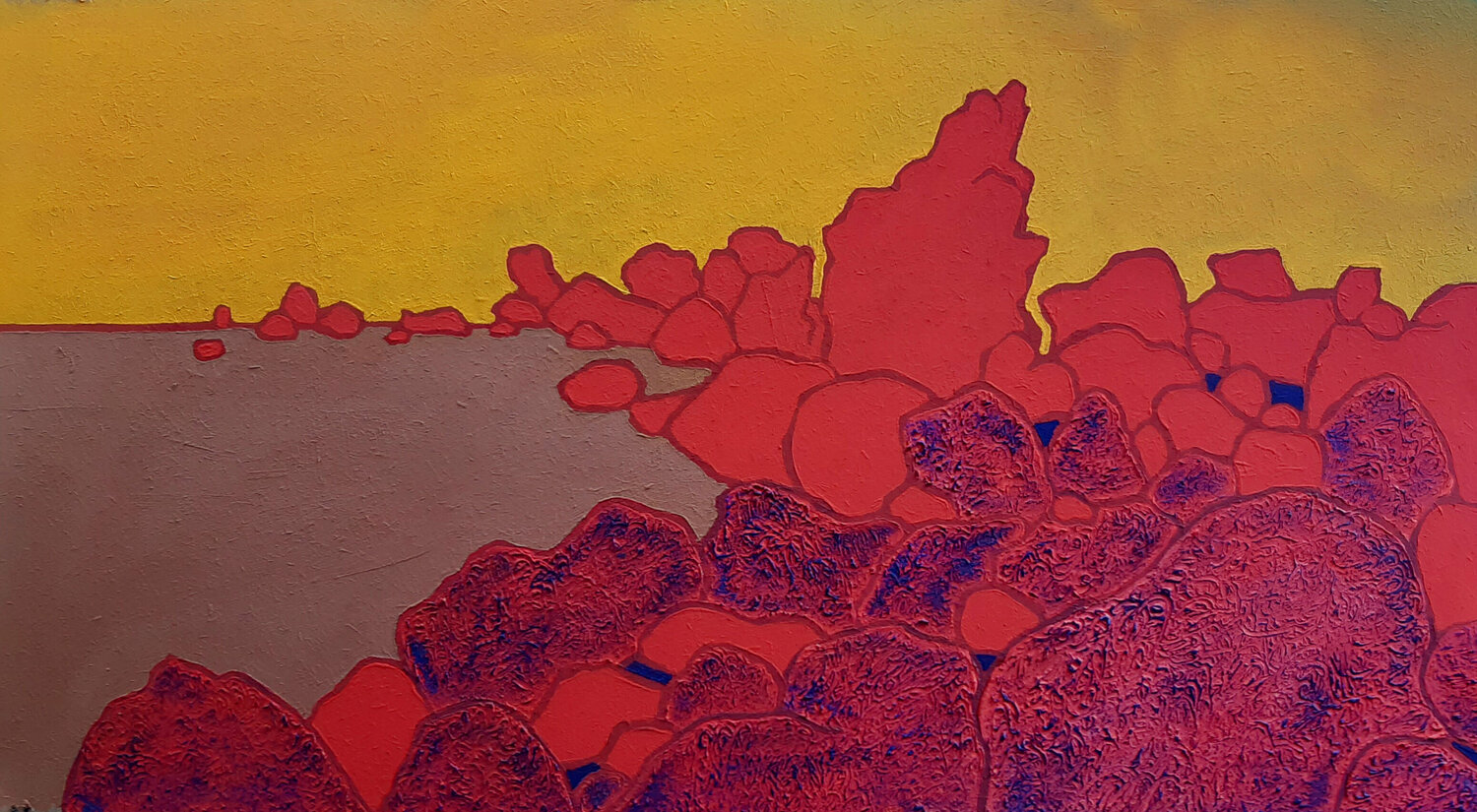 Shore by Sofia Albee (2020) : Painting Tempera on Synthetic board ...