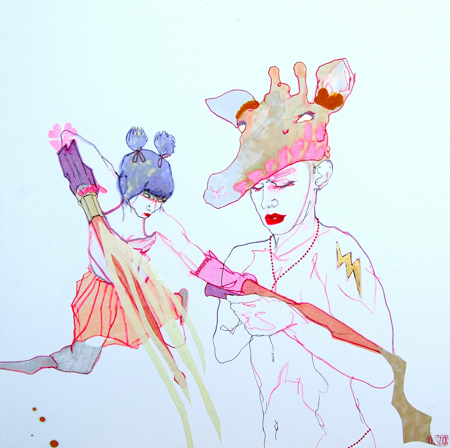 FRATELLO ROTTO von Elena Monzo (2018): Zeichnungen Füller, Tusche auf ...