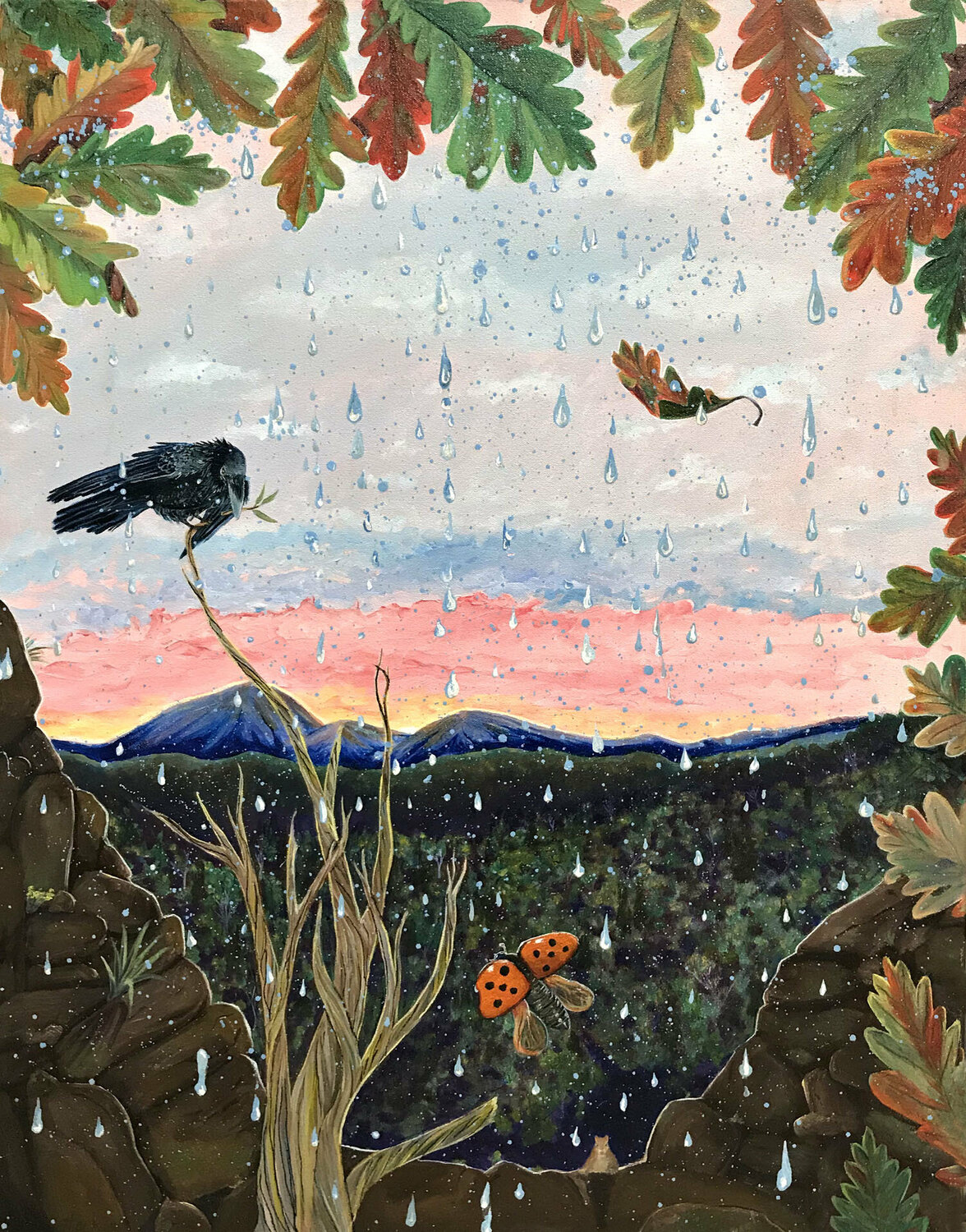 Fall Dawn by Linda Storm (2014) : Painting Oil on Canvas - Singulart