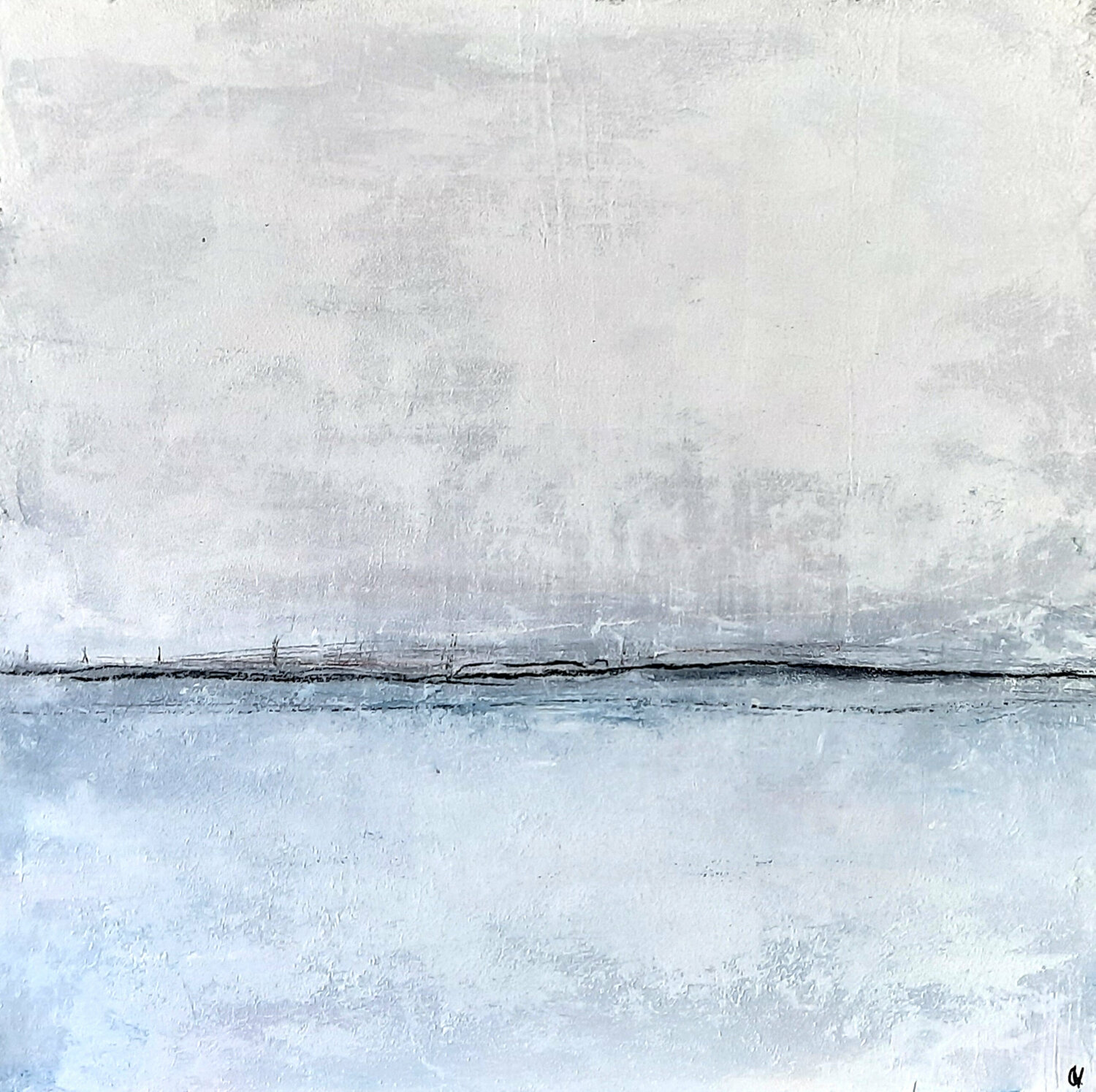 Weisses Bild - Alte Zeiten von Conny Wachsmann (2020): Malerei Acryl ...