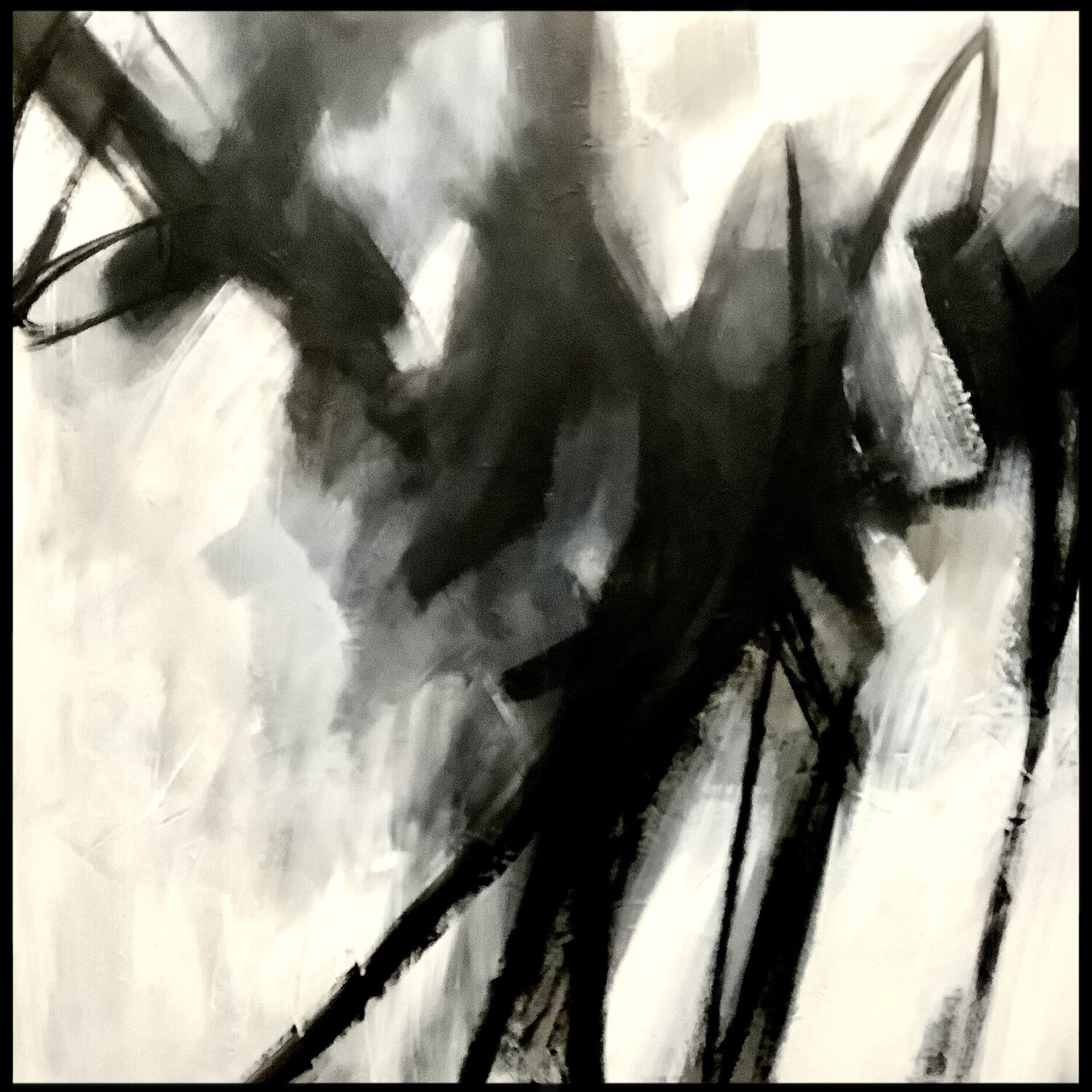 Charcoal Drawing Abstract People