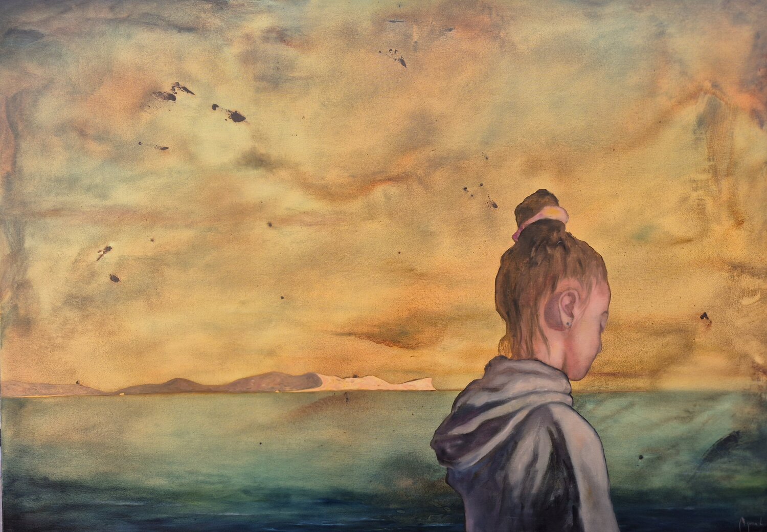 Ana y Cap des Falcó by Miguel Ángel García López (2024) : Painting Oil ...
