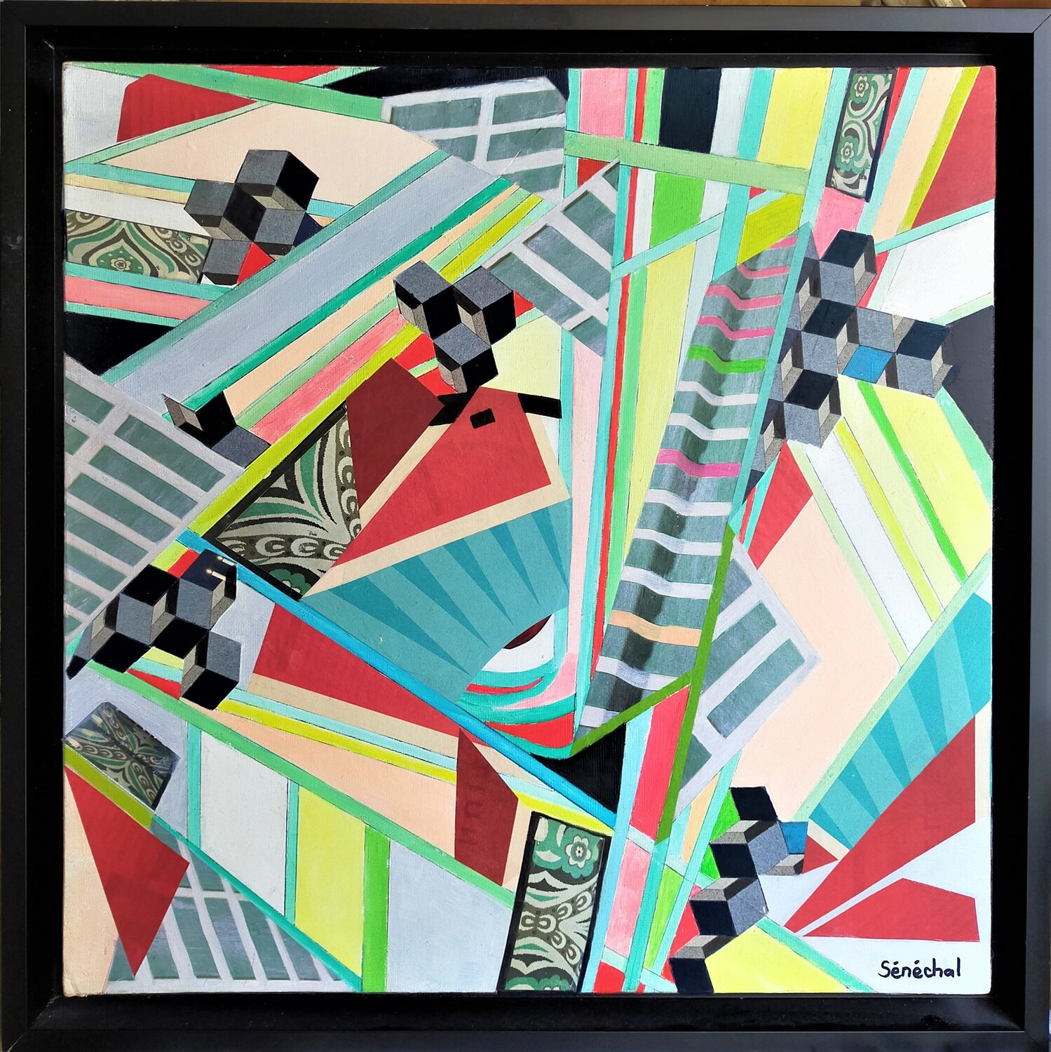 Grand Palais by Catherine Sénéchal (2026) : Painting Oil, Collage on ...