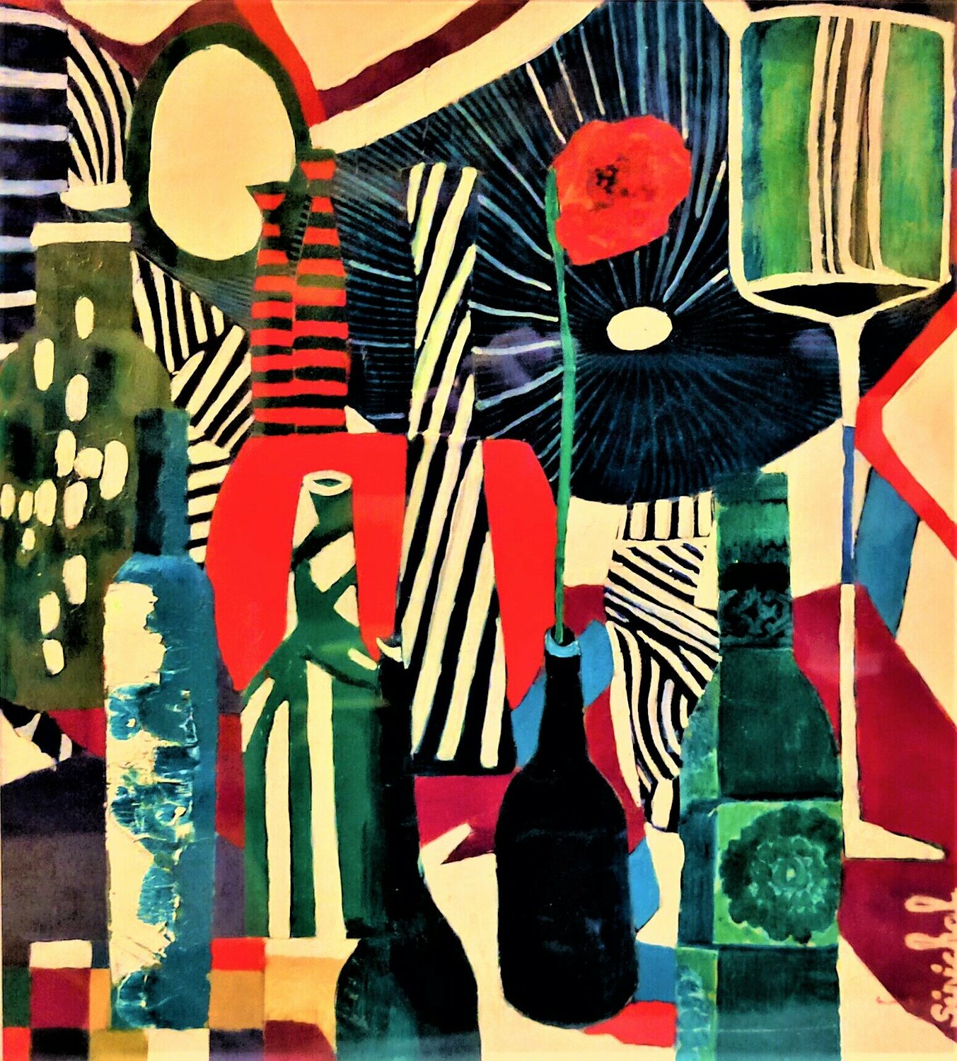 Art Déco by Catherine Sénéchal (2016) : Painting Oil, Collage on ...