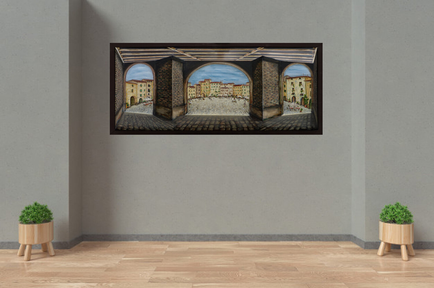 Anfiteatro de Lucca 3D by Daniel Falabella (2022) : Painting Oil on ...