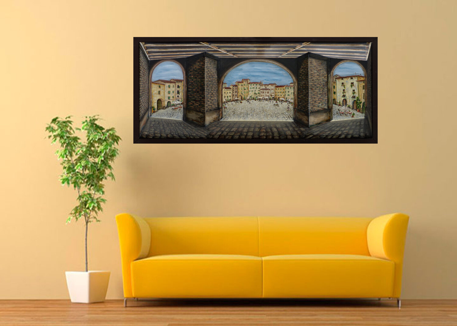 Anfiteatro de Lucca 3D by Daniel Falabella (2022) : Painting Oil on ...