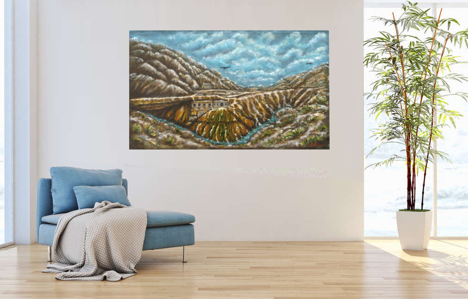 Puente del Inca by Daniel Falabella (2023) : Painting Oil on Canvas ...