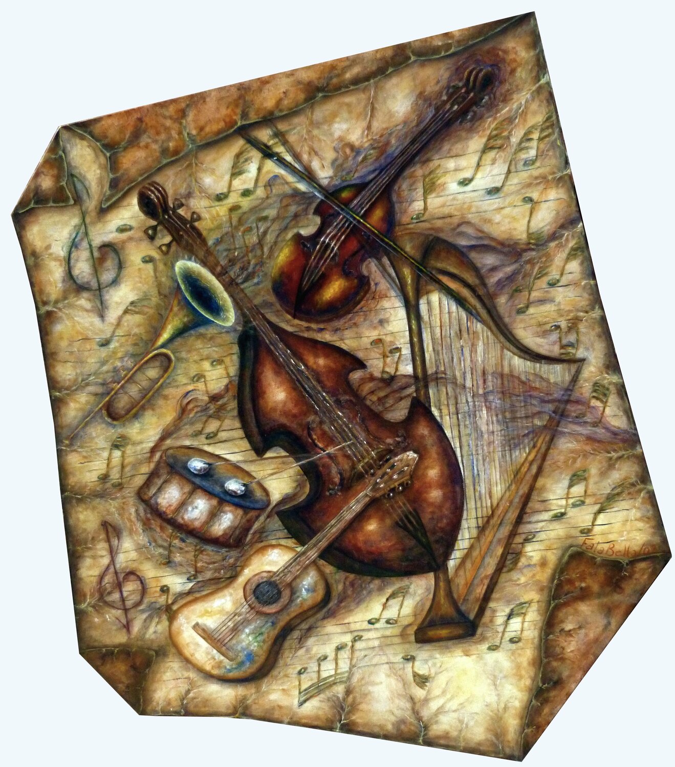 Partitura by Daniel Falabella (2010) : Painting Oil on Linen - Singulart