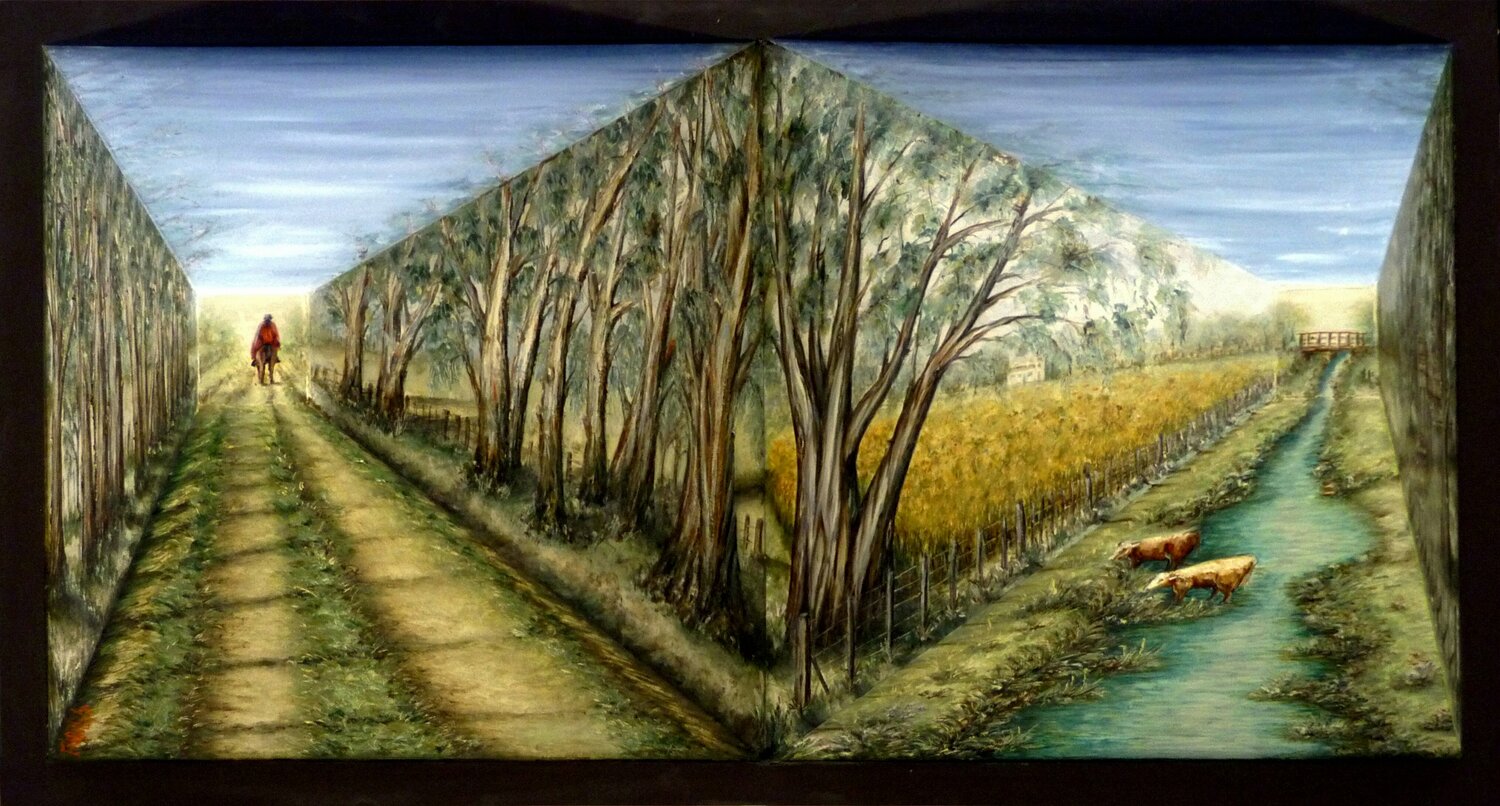 Recuerdos de Infancia by Daniel Falabella (2020) : Painting Oil on Wood ...