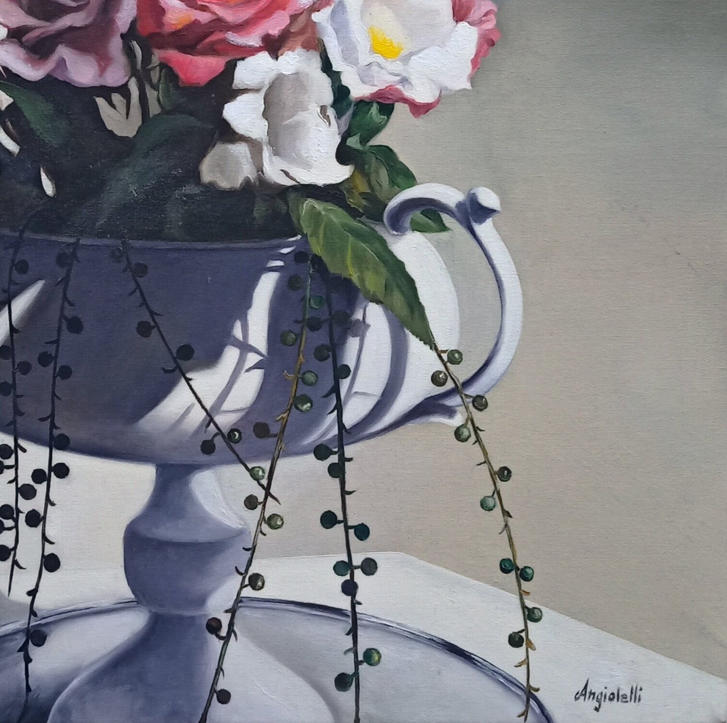 Bouquet di primavera by Anna Rita Angiolelli (2016) : Painting Oil on ...
