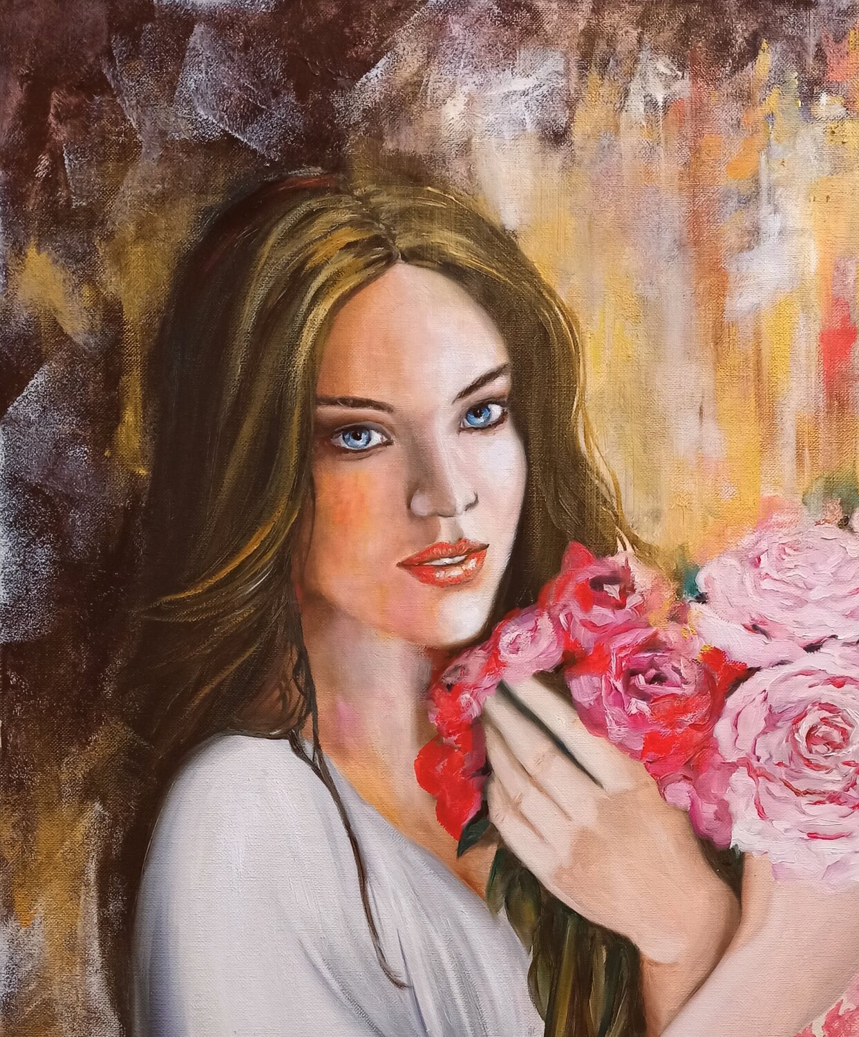 Summer dream von Anna Rita Angiolelli (2022): Malerei Acryl, Öl auf ...