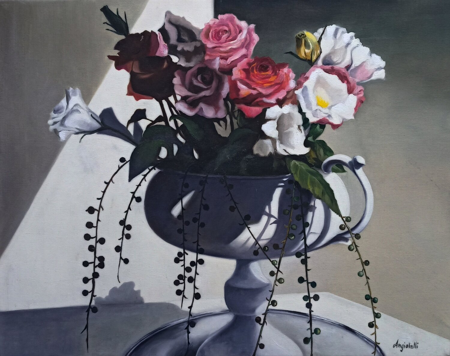 Bouquet di primavera by Anna Rita Angiolelli (2016) : Painting Oil on ...