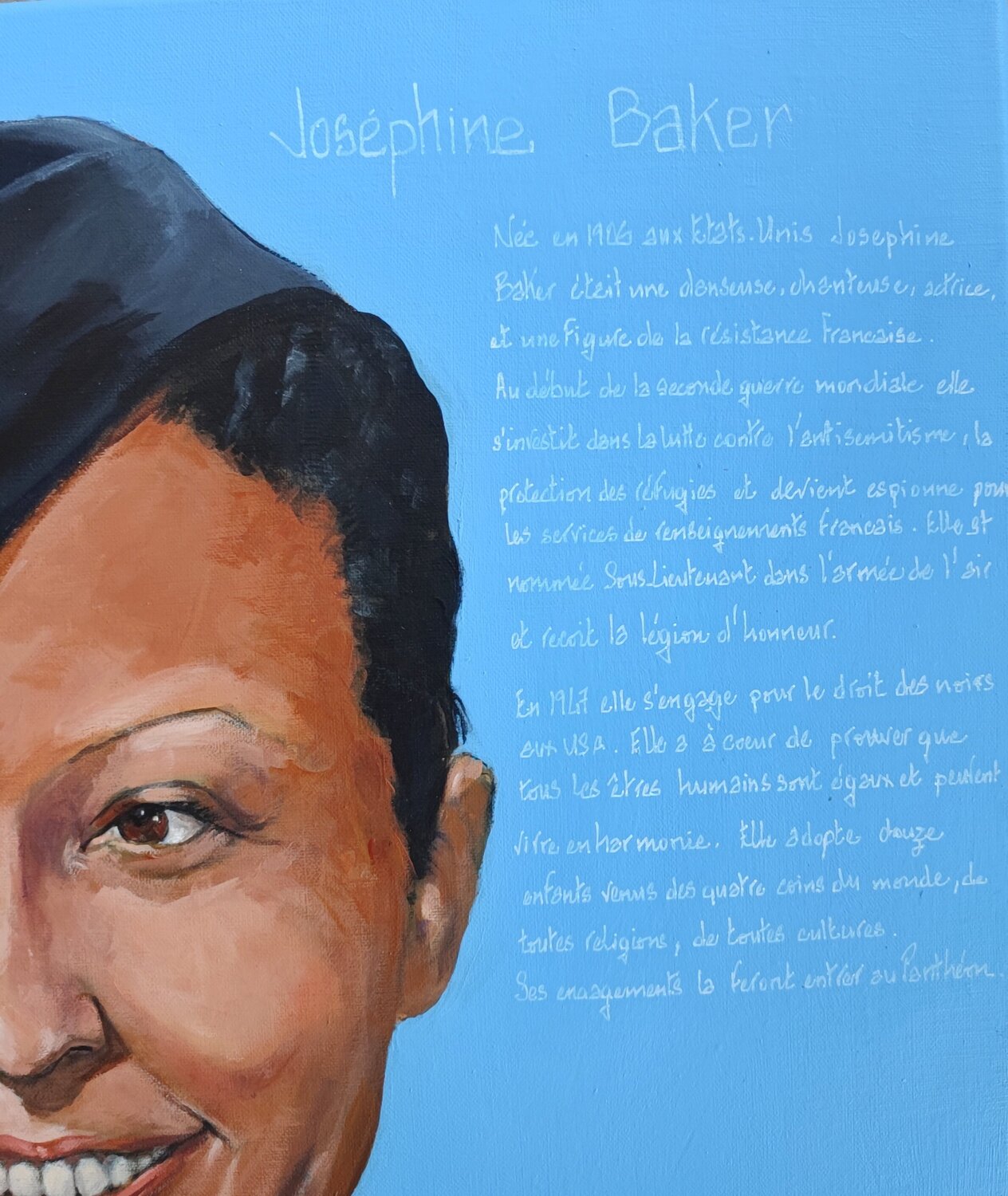 Joséphine Baker de Jacques Unbekandt (2023) : Peinture Acrylique sur ...