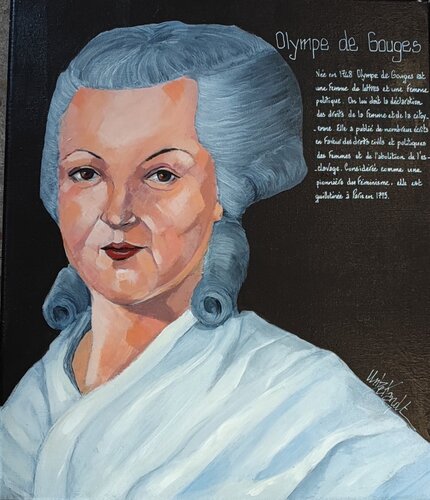 Olympe de Gouges by Jacques Unbekandt (2023) : Painting Acrylic on ...