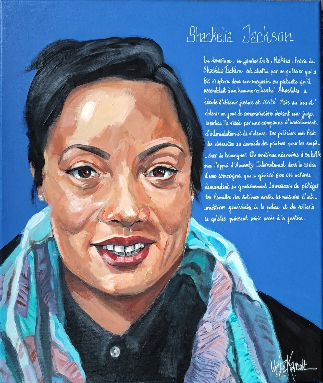 Shackelia Jackson by Jacques Unbekandt (2023) : Painting Acrylic on ...
