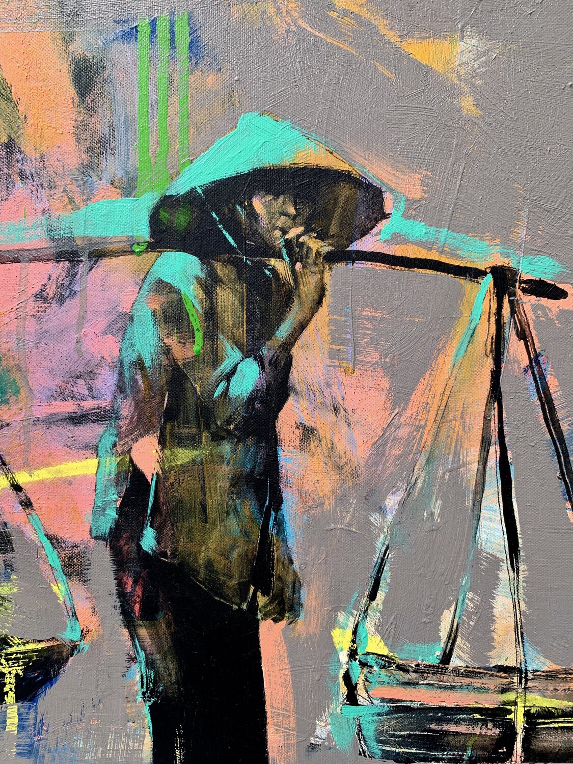 Bright painting - "Asian street" - Pop Art - Concept Art - Urban ...