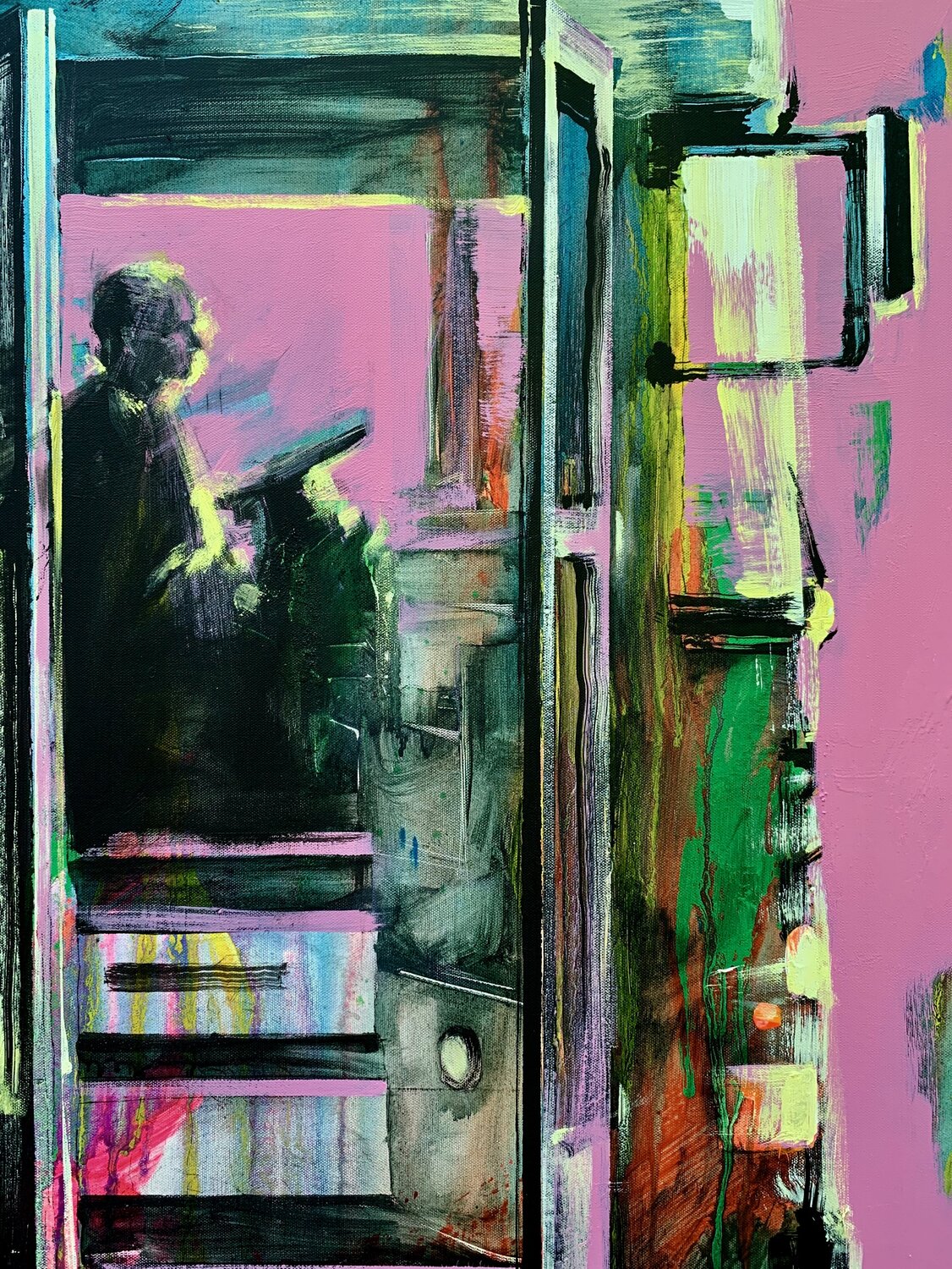 Big bright painting - "School bus" - Bus - Urban - Road - Street art ...