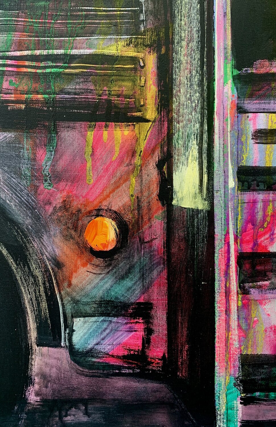 Big bright painting - "School bus" - Bus - Urban - Road - Street art ...