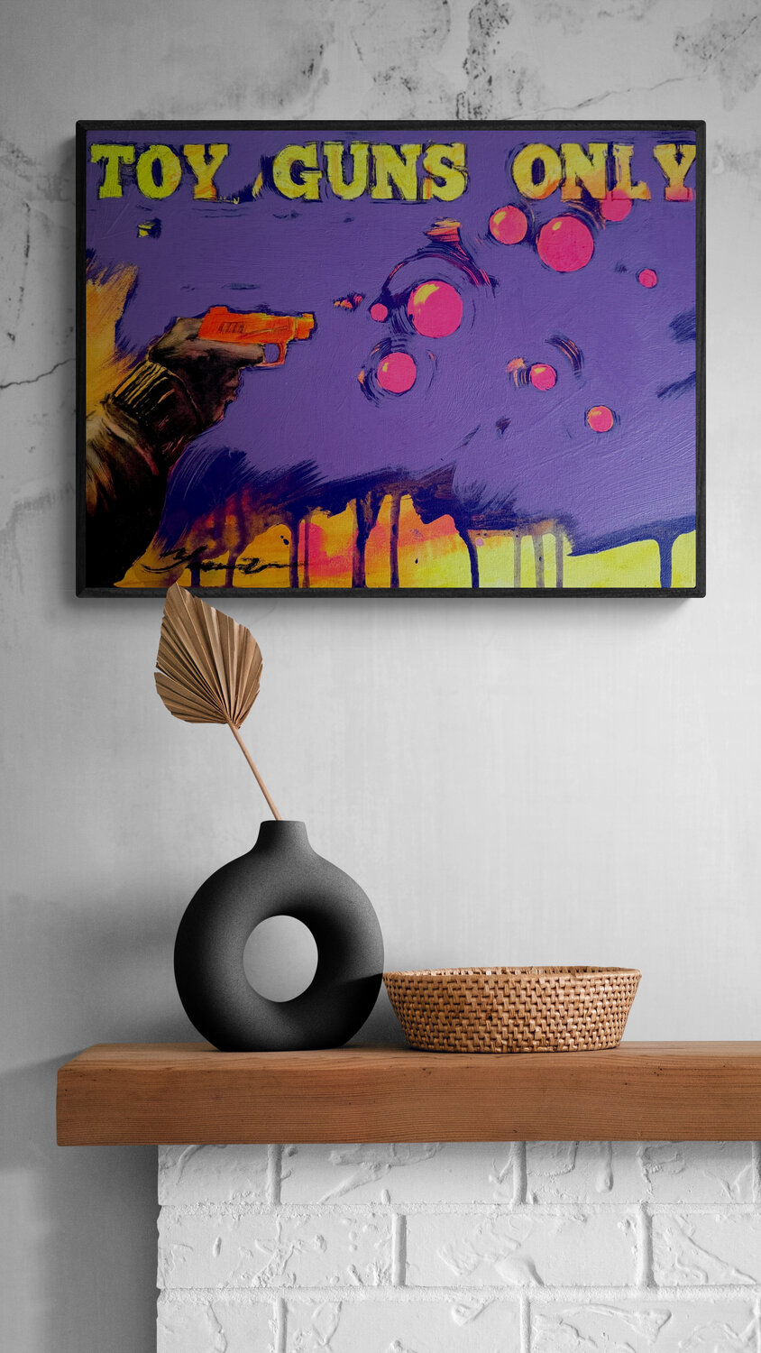 Toy guns only 1 by Yaroslav Yasenev (2025) : Painting Acrylic, Spray ...