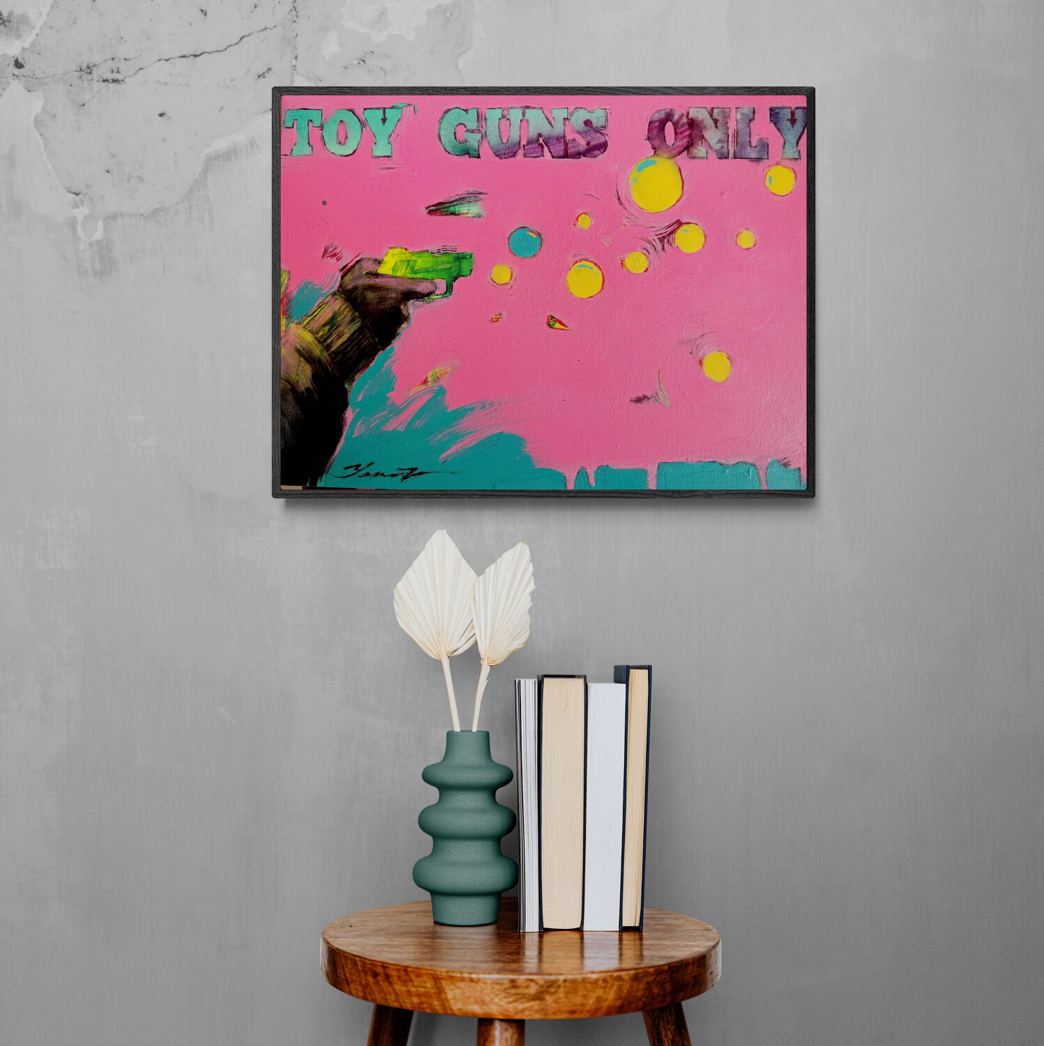 Toy guns only 4 by Yaroslav Yasenev (2025) : Painting Acrylic, Spray ...