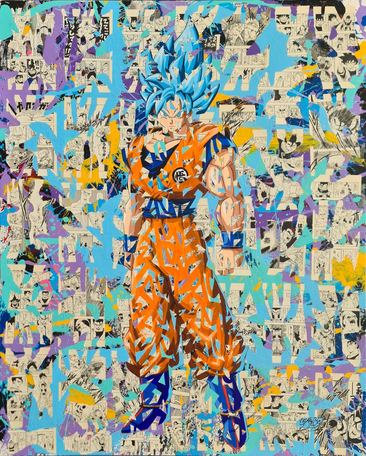 goku super saiyan blue de Yoann Bonneville (YBA) (2023): Pintura ...